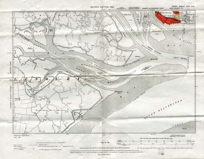Map of land owned by Willoughby John Bean. Based ...